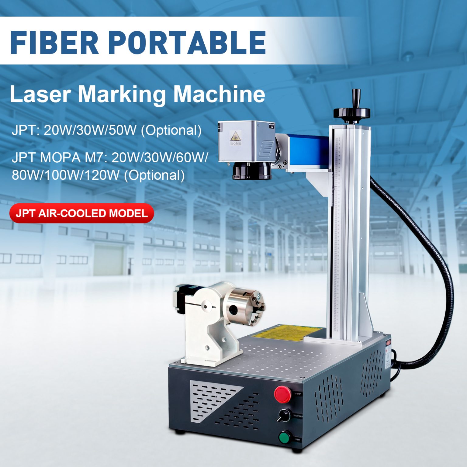 Desktop 20W/30W/50W Fiber Laser Laser Engraver Laser Marking Machine ...
